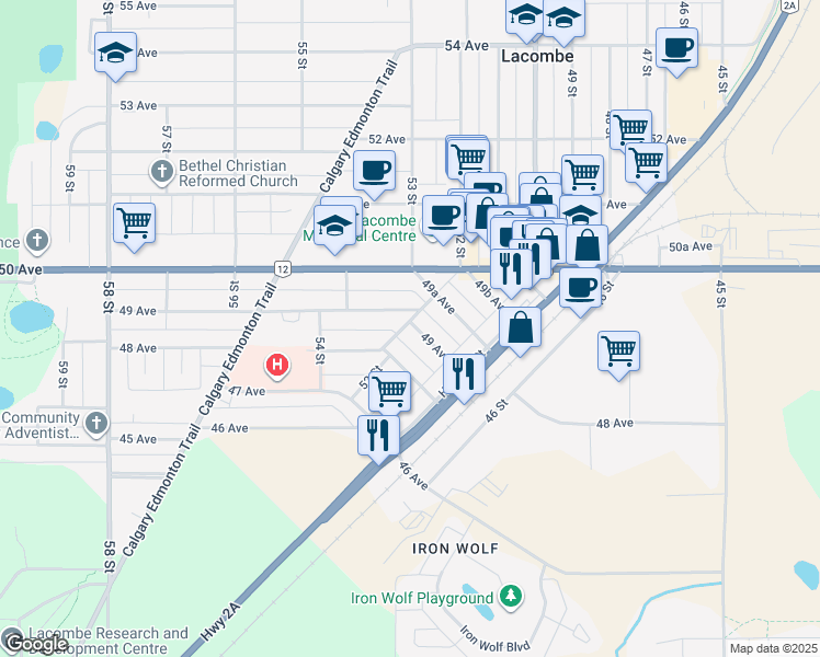 4819 52 Street, Lacombe AB - Walk Score