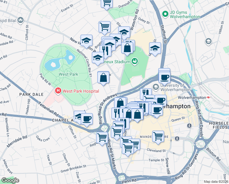 Waterloo Road, West Midlands England - Walk Score