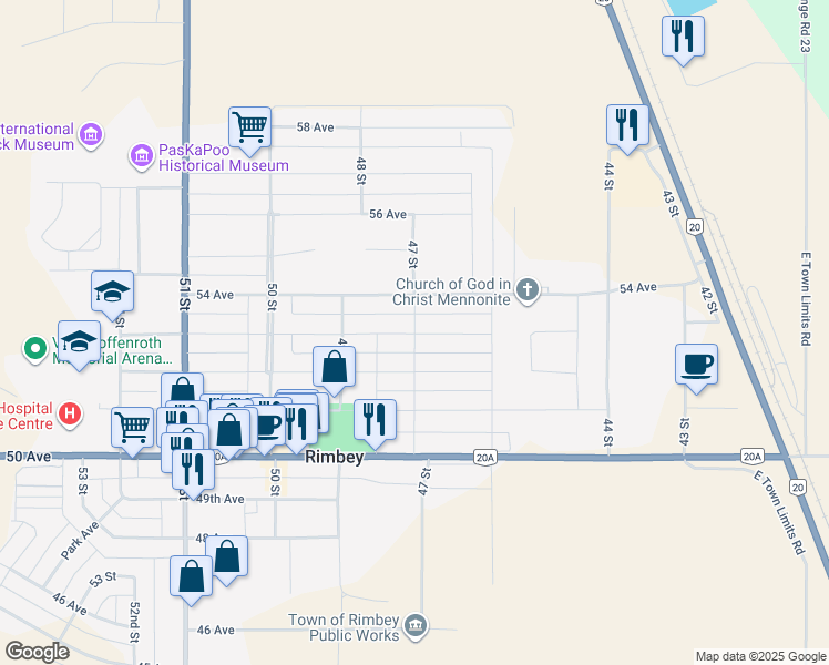 5313 47 Street, Rimbey AB - Walk Score