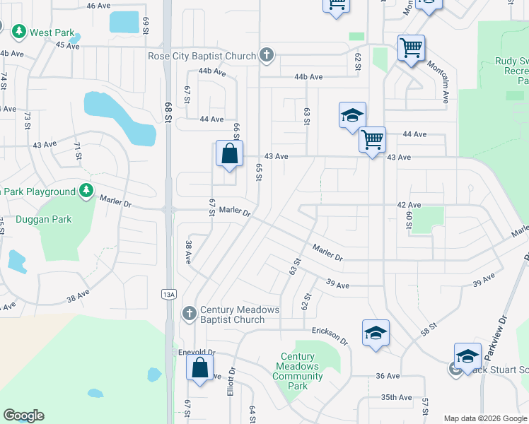 4103 65 Street, Camrose AB - Walk Score