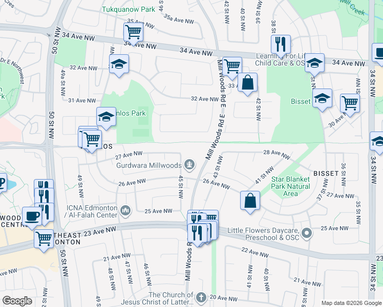 2624 Millwoods Road East Northwest, Edmonton AB - Walk Score