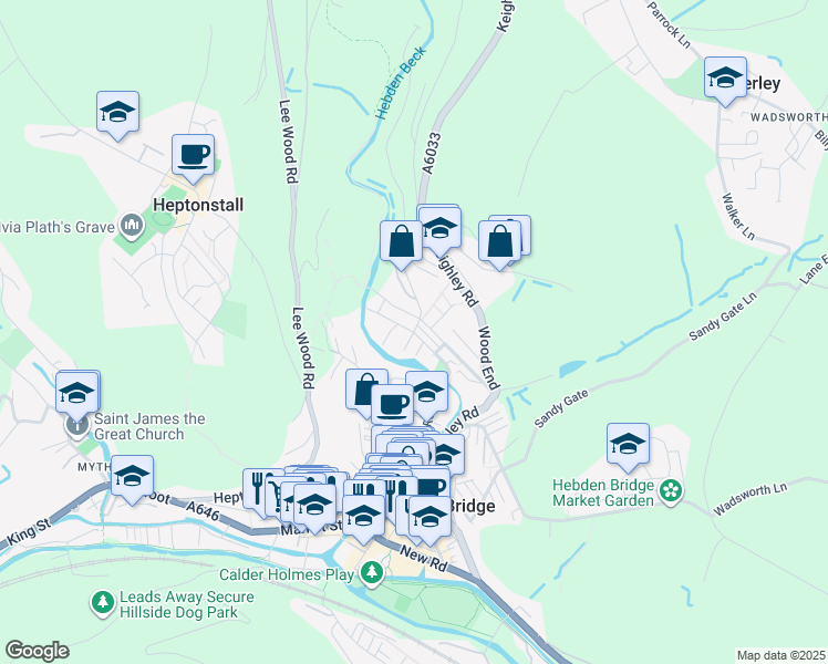 A location in Hebden Bridge - Walk Score