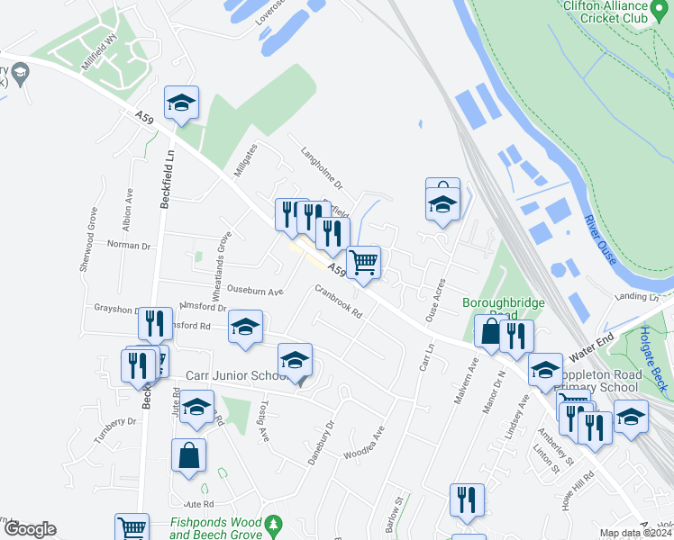 Boroughbridge Road, York England - Walk Score