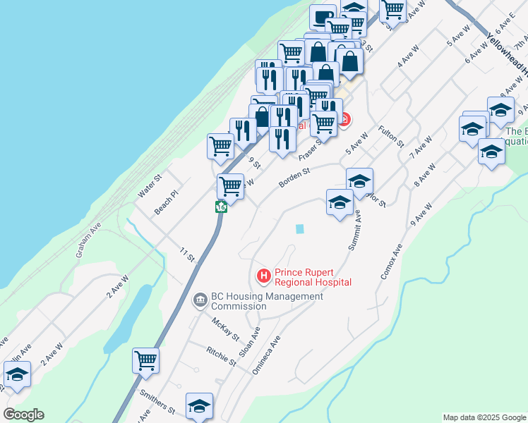 1045 Borden Street, Prince Rupert BC - Walk Score