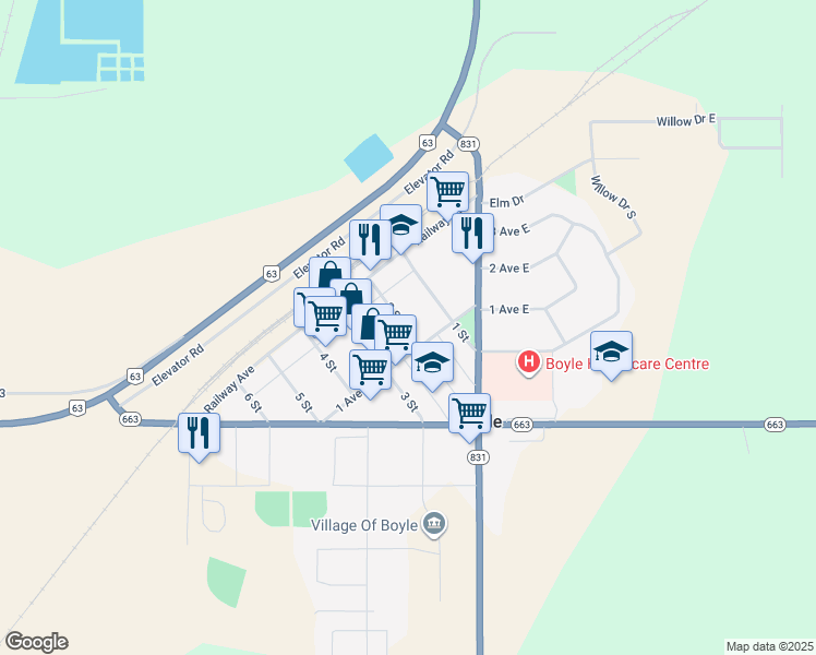 5107 2 Street, Boyle AB - Walk Score