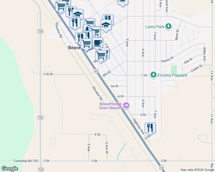 118 6A Street, Beaverlodge AB - Walk Score