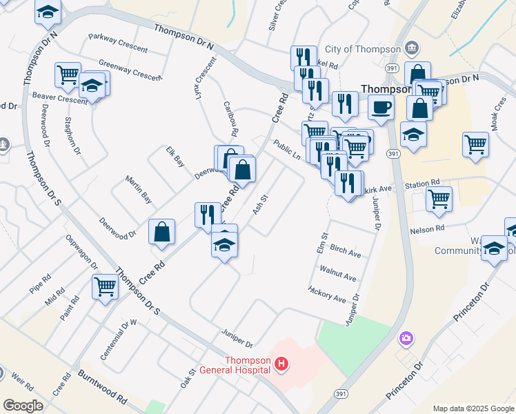 22 Ash Street, Thompson MB - Walk Score