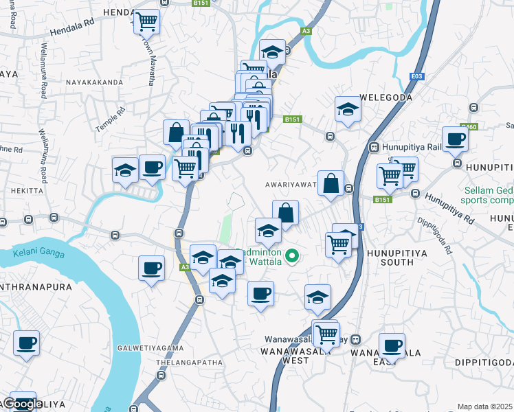 Vincent Joseph Mawatha, Wattala WP - Walk Score